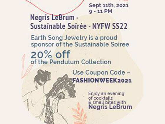 Earth Song Jewelry is a Proud Sponsor of Negris LeBrum’s Sustainable S