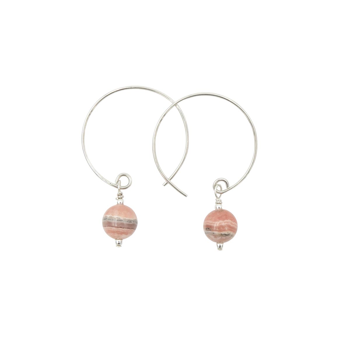 Denim Lapis Hoop Curves Sterling Silver Earrings - Shop Online at Earth ...